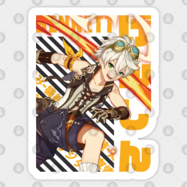 Genshin Impact Bennett Genshin Impact Sticker Teepublic